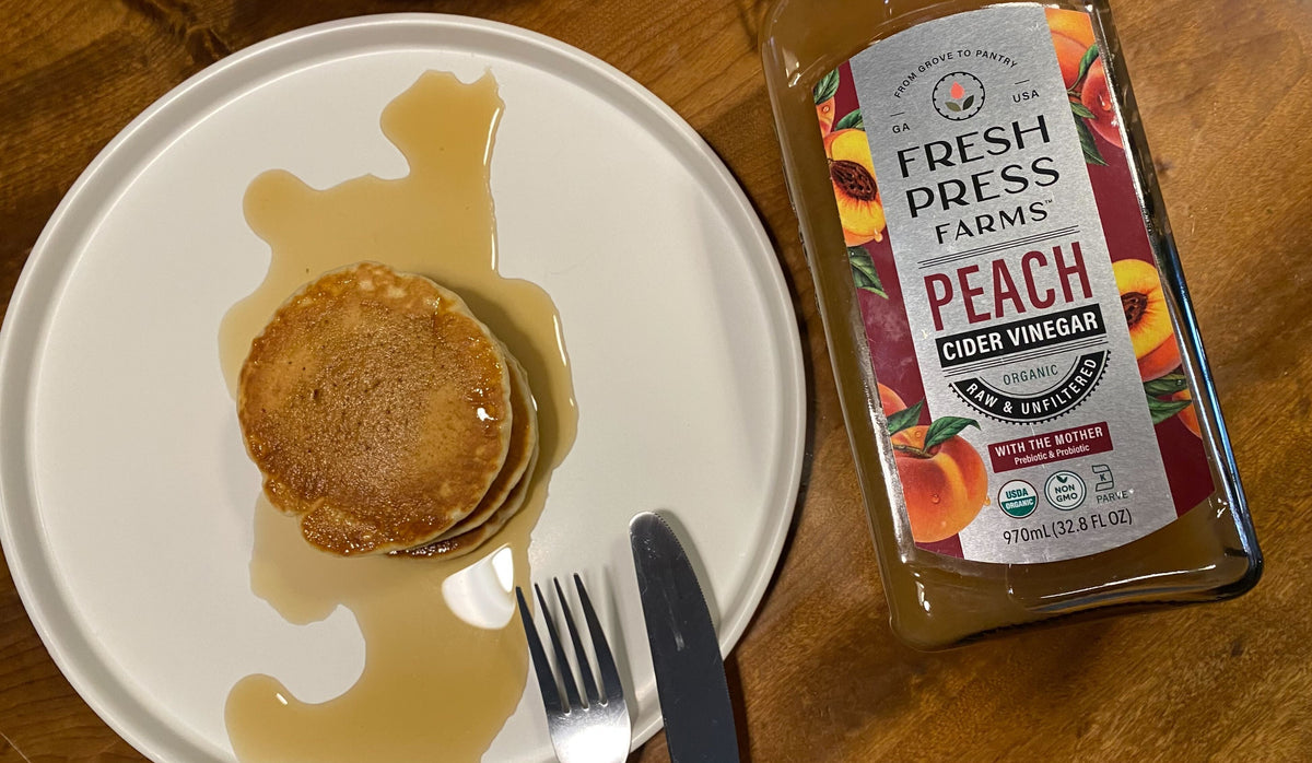 Peach Cider Pancakes – Fresh Press Farms